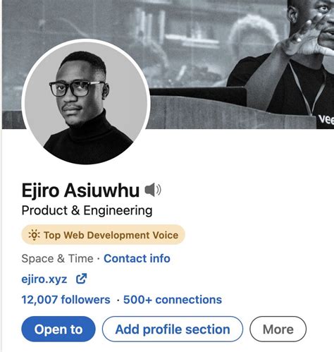 ejiro asiuwhu on linkedin yay 🎉 i m now a top community voice for web