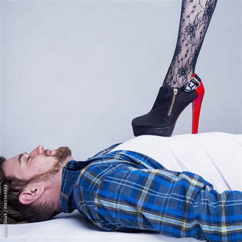 Gender Inequality Domination Of A Woman Over A Man Stock Photo Adobe