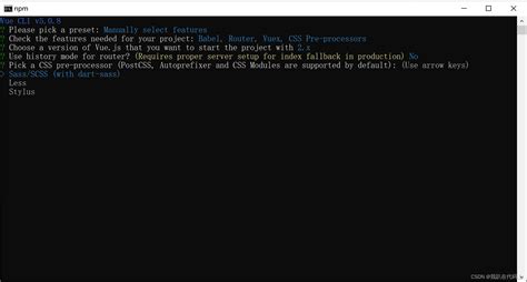 vue项目搭建详细步骤 csdn博客