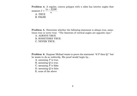 Solved Problem 4 A Regular Convex Polygon With N Sides Has