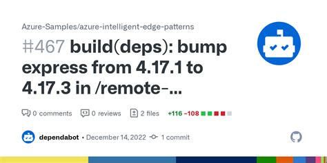 Builddeps Bump Express From 4171 To 4173 In Remote Patient