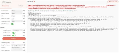 Httprequest Node Result Has An Unknown Error Questions N N Community