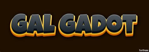 Gal Gadot Text Effect And Logo Design Celebrity