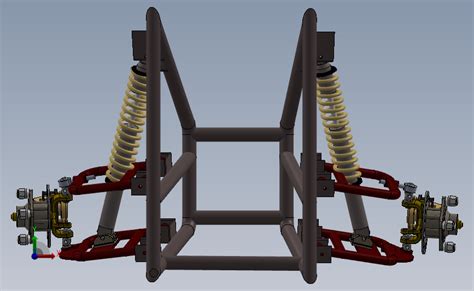 汽车前轮悬挂总成 前底盘 SOLIDWORKS 2015 模型图纸下载 懒石网
