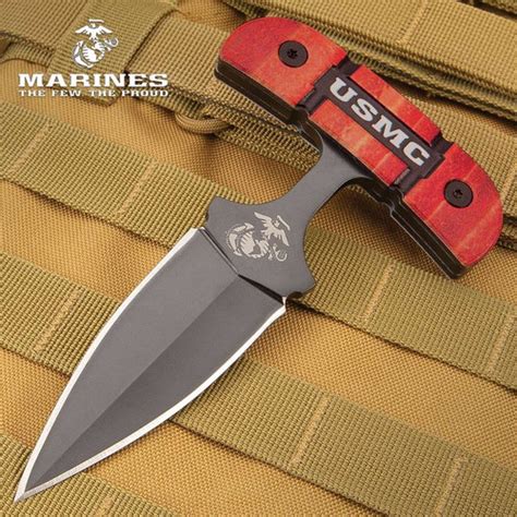 Usmc Push Dagger And Sheath Marine