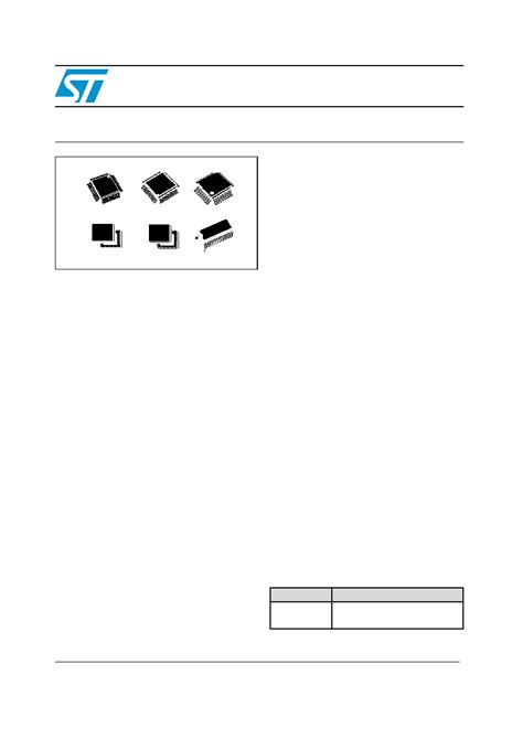 Stm8s105k4t6c Datasheet 1 127 Pages Stmicroelectronics Access Line