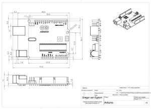 Arduino Uno Technical Drawing Gregor Van Egdom