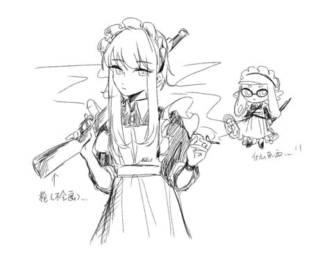气泡鯊魚🦈 On Twitter 已经拟人拟到不上色看不出来是谁了。。。（擦汗） Splatoon2 Agent24