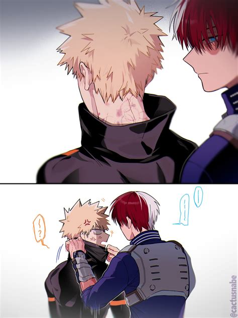Bakugou Katsuki And Todoroki Shouto Boku No Hero Academia Drawn By