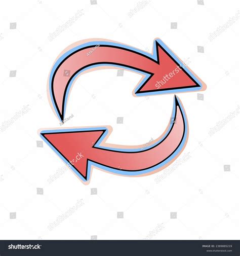 Rotating Arrow Symbol Icon Reload Icon Stock Vector Royalty Free 2389885219 Shutterstock