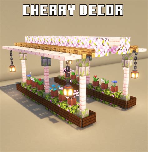 Best 13 Minecraft How To Build A Cherry Blossom Gazebo With Picnic
