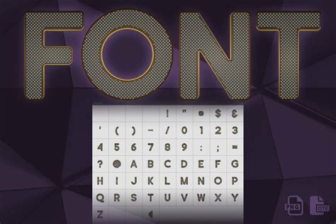 MS Diamond Bitmap Font PNGs MasterBundles