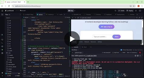 Python Flask Chatbot Webdevelopment Javascript Frontend Backend