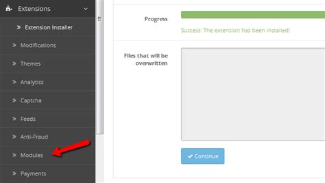 Manage Extensions Opencart Tutorial Fastcomet