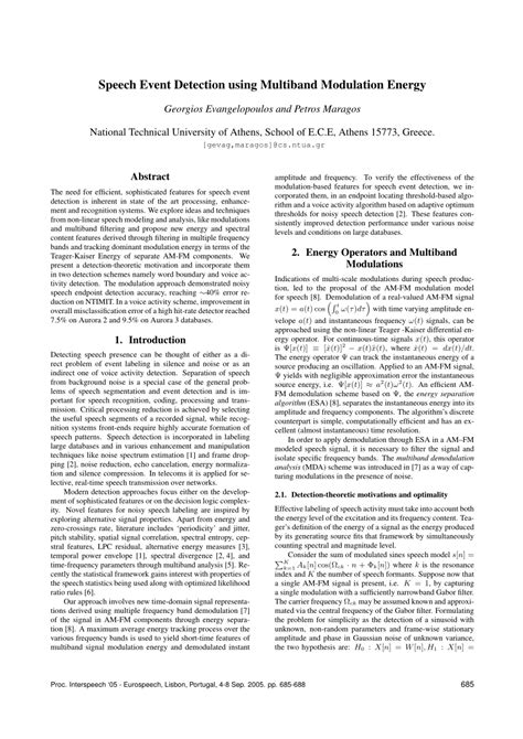pdf speech event detection using multiband modulation energy