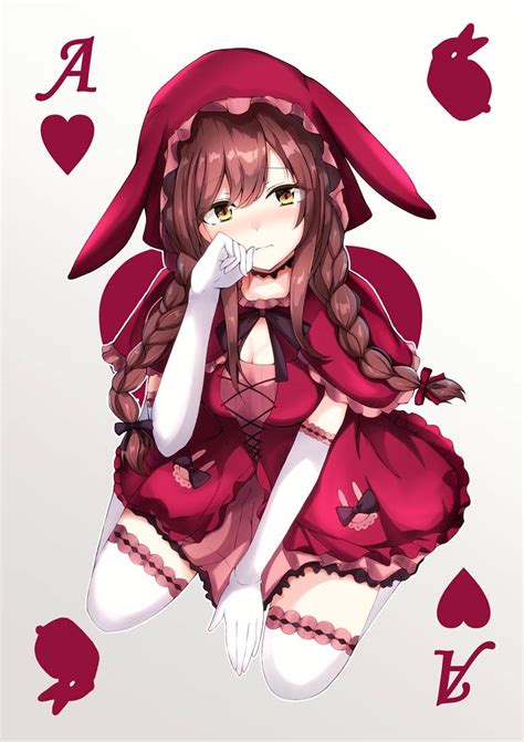 赤ずきんハロウィン甘奈早乙女やつな的小红帽童话插画图片 Bobopic