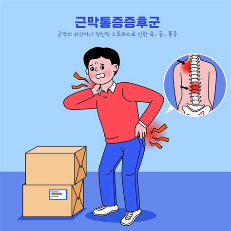유토이미지 현대인질병거북목증후군 벡터 일러스트
