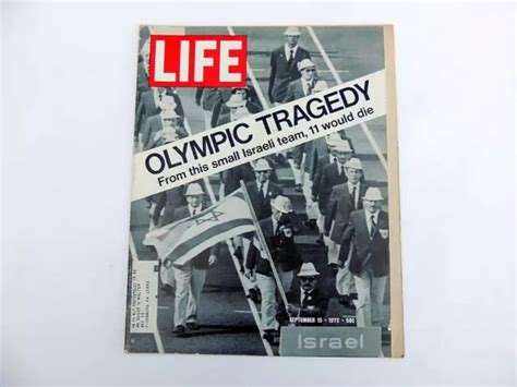Life Magazine September 15 1972 Olympic Tragedy 11 Israeli Team Dies
