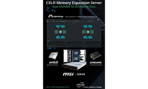 Join Memverge At Fms For Servers With Cxl Technology Embedded