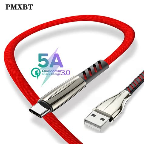 5А супер быстрый USB C кабель для huawei P30 P20 Lite Xiaomi Mi 9 ...