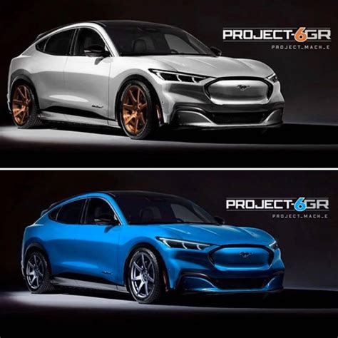 Mach E On Aftermarket Wheels From Project 6gr Macheforum Ford Mustang Mach E News Owners