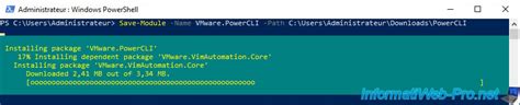 Installer Vmware Powercli Avec Ou Sans Internet Pour Gérer Votre