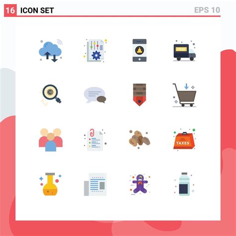 Set Of 16 Commercial Flat Colors Pack For Content Delivery Van Options