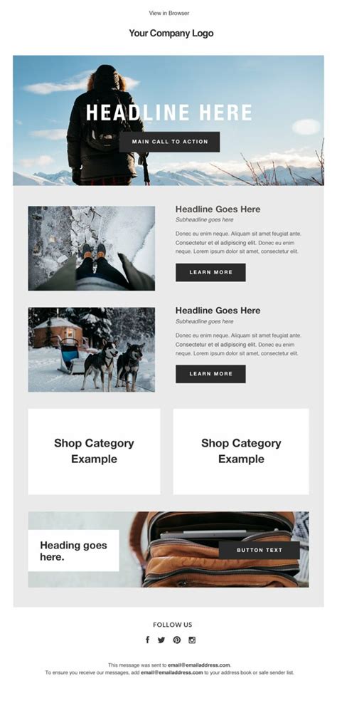 Mailchimp Html Email Template Masterbundles