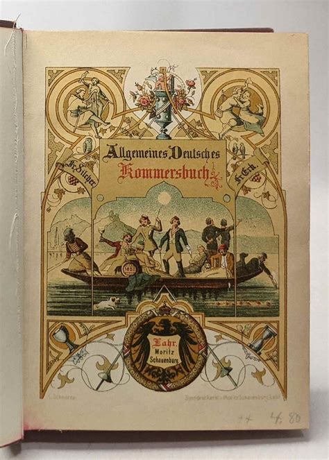 Allgemeines Deutsches Kommersbuch By Friedrich Silcher Friedrich Erf