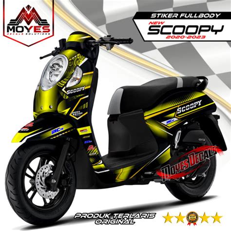 Jual DECAL FULL BODY MOTOR HONDA STIKER MOTOR FULL BODY PREMIUM BERKUALITAS HONDA SCOOPY