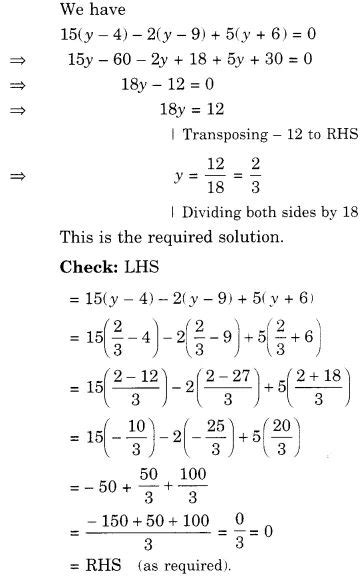 NCERT Solutions For Class Maths Chapter Linear Equations In One Variable Ex NCERT