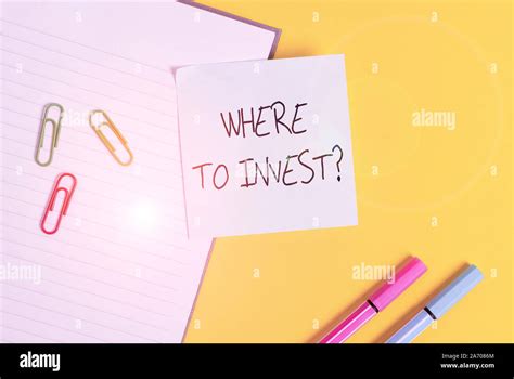 Word Writing Text Where To Invest Question Business Photo Showcasing