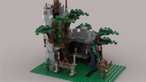 Lego Moc Forestmen Tworock Fort By Kedvard Rebrickable Build With Lego