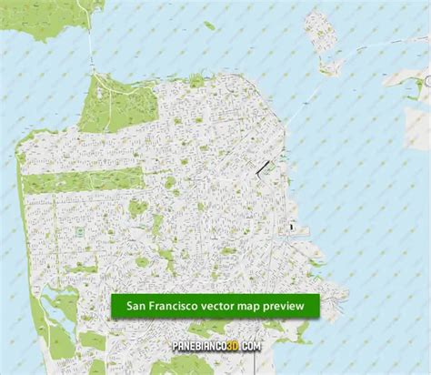 San Francisco Vector City Map A High Resolution Scalable Map In Eps Ai