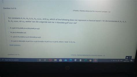 Solved Question 3 Of 10 3 Points Points Deducted For