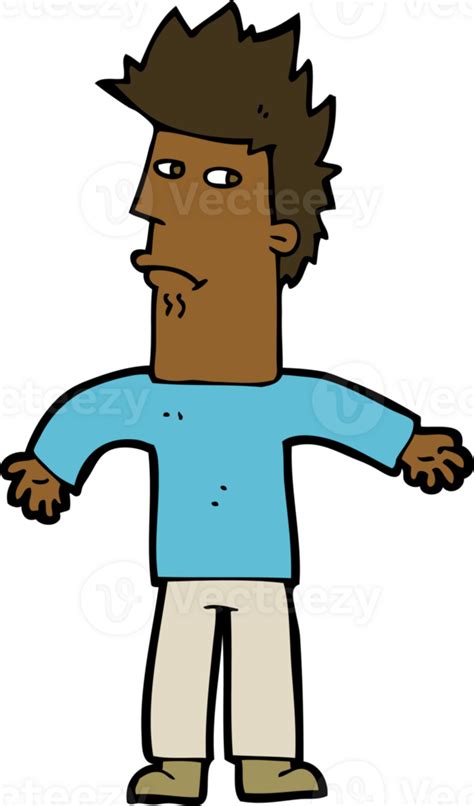 Cartoon Confused Man 45294716 Png