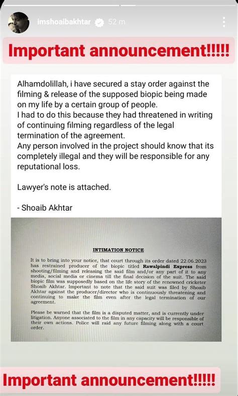 Shoaib Akhtars Biopic Rawalpindi Express Bumps Into A Legal Mess Lens