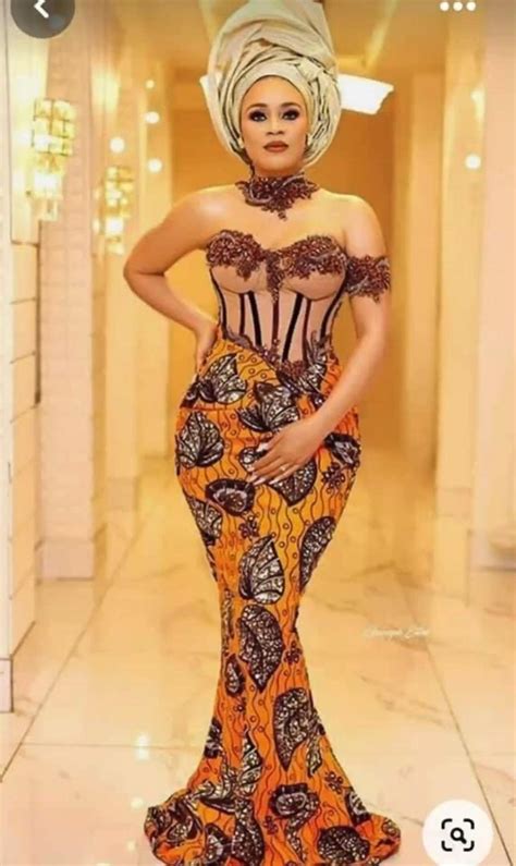 Stylish Corset Ankara Gown Moda Africana Moda Africanas