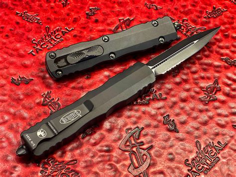 Microtech Dirac Delta Double Edge Part Serrated Tactical