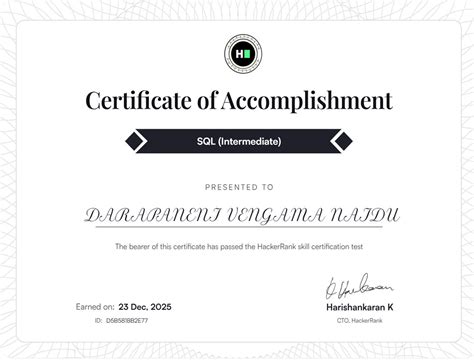 Sql Hackerrank Techskills Databasemanagement Continuouslearning