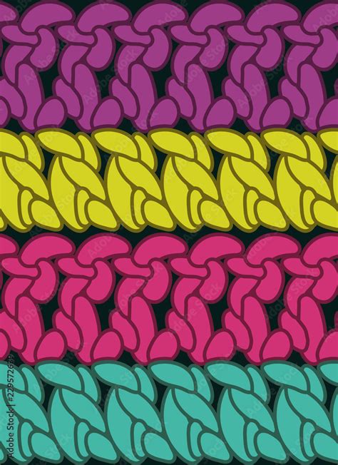 Seamless Double Crochet Stitch Pattern Stock Vector Adobe Stock