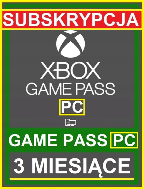 Game Pass Pc 3 Miesiące 90 Dni Kod Klucz 13752035985 Sklepy Opinie