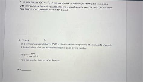 Solved 5 Plot The Function Rxx−23x In The Space Below