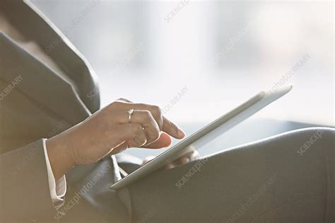 Businesswoman Using Digital Tablet Stock Image F0100300 Science Photo Library