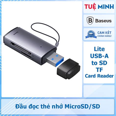Đầu đọc Thẻ Nhớ Baseus Lite Series Usb A And Type C To Sdtf Card Reader