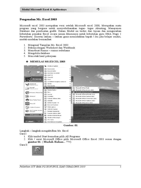 Modul Excel Pdf