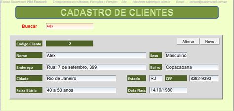 Arquivos Cadastros Excel Vba Planilhas Escola Saberexcel Vba Estudos