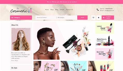 Cosmetic Shop Beauty Cosmetics Wordpress Theme For Woocommerce 2025
