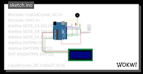 project uts genap suhu and kelembaban wokwi arduino and esp32 simulator
